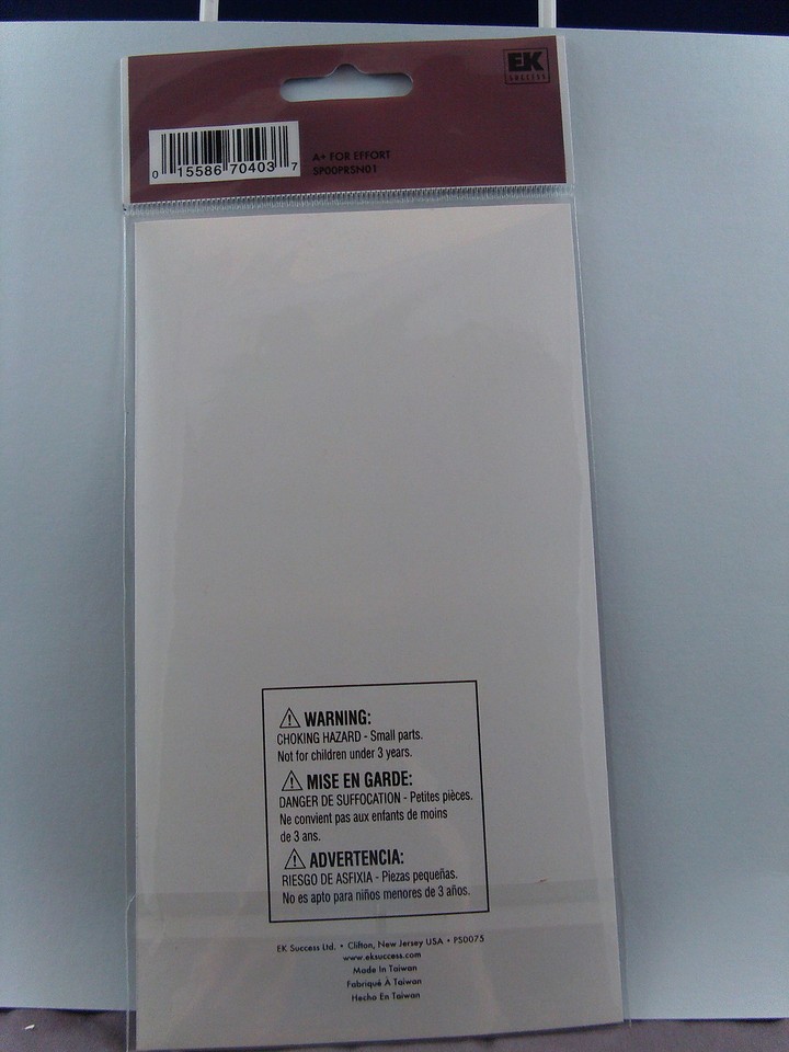 NEW EK SUCCESS STICKO STICKERS A+ FOR EFFORT SPOOPRSN01 901 | eBay