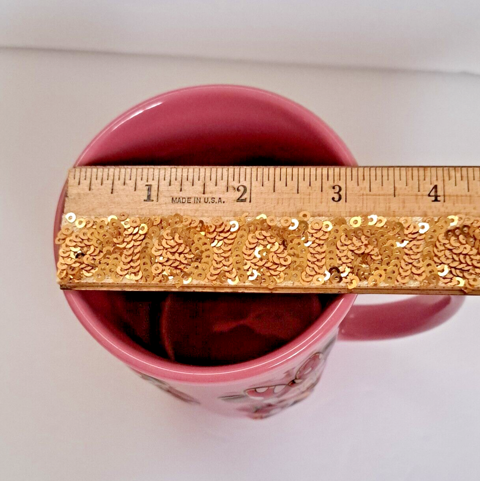 Disney Theme Parks 3D Minnie Mouse Embossed Pink Tall Coffee/Tea Cup ...