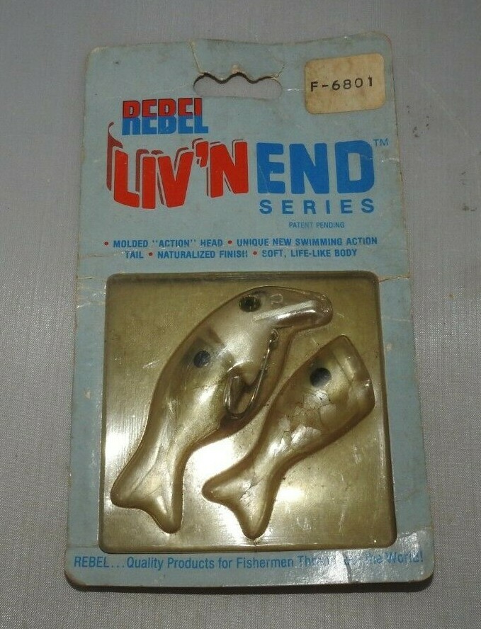 Vintage Rebel Liv'nend Series Fishing Lure in original package | eBay