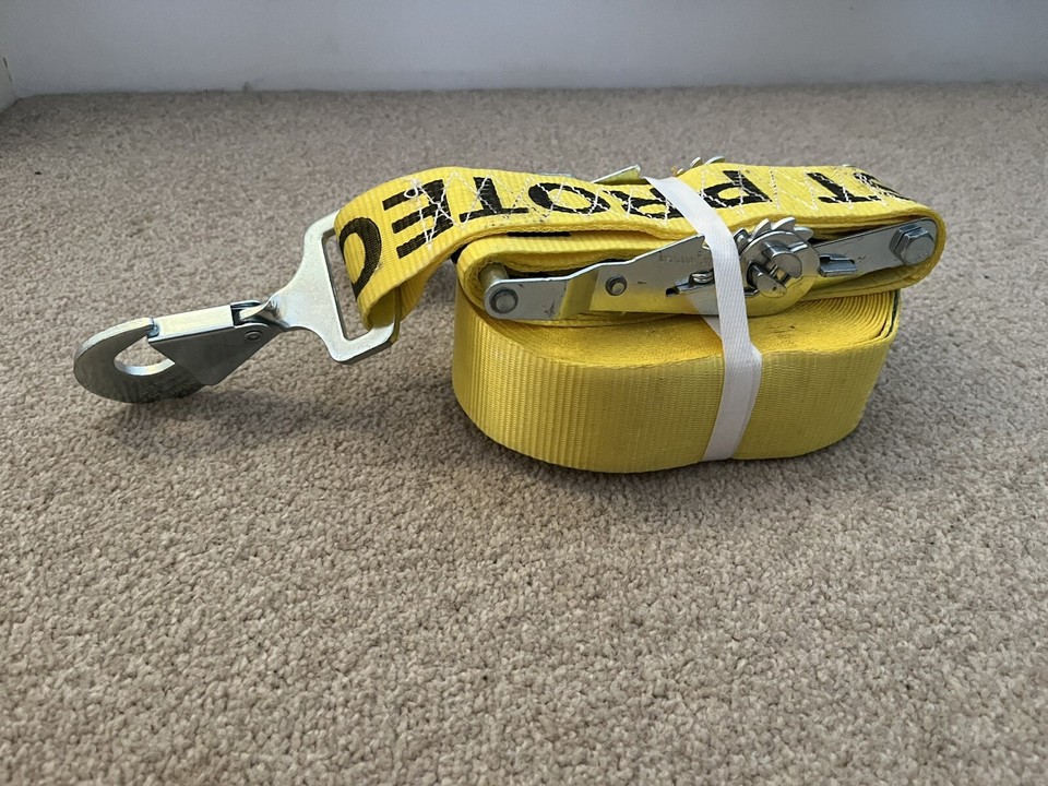 1 x Brand New 14m Trailer Fall Arrest Strap with Twisted Snap Hook ...