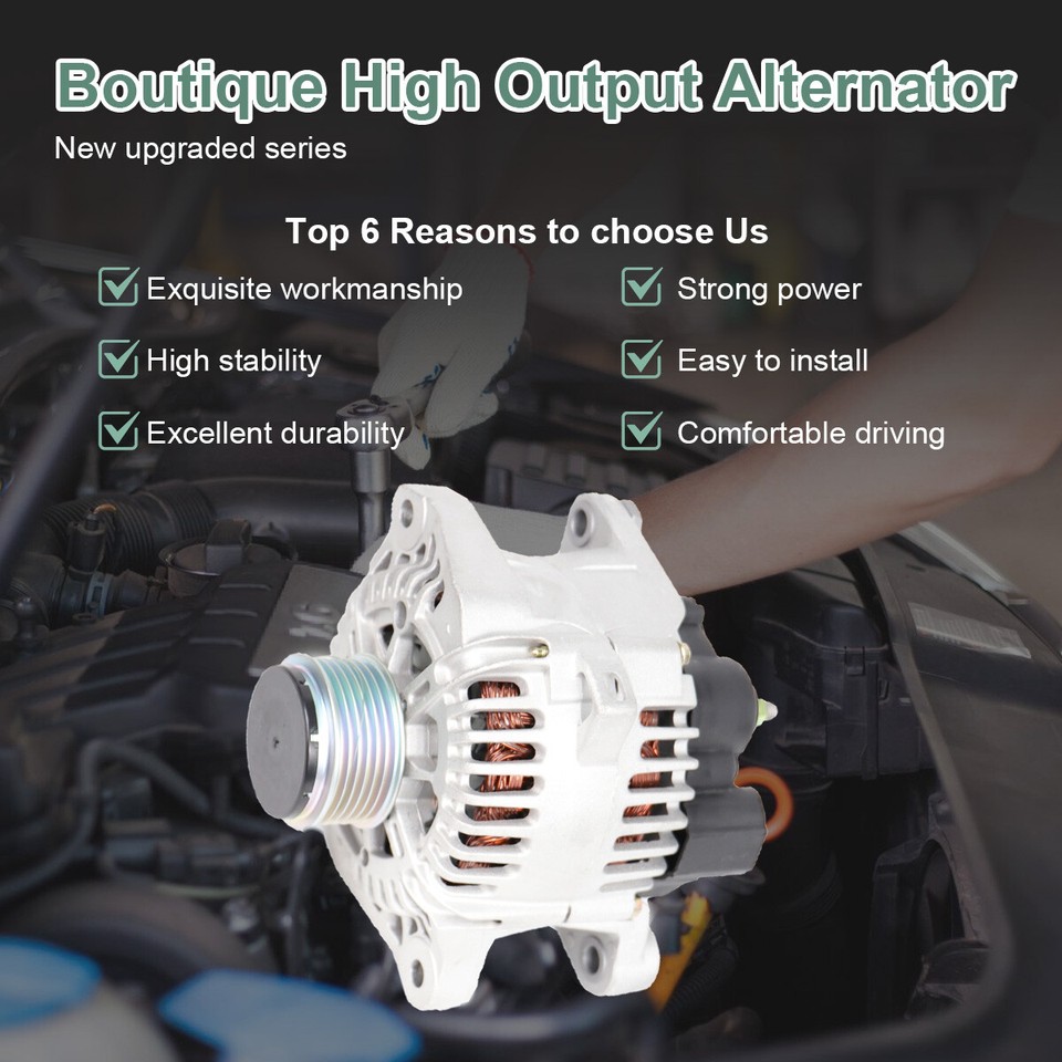 New Alternator for 2011 2012 2013 Kia Sportage 2.4L 2.4 37300-2G400 ...