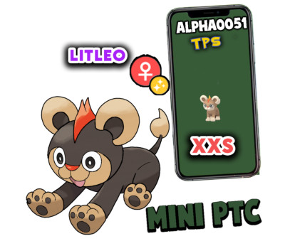 Pokemon Litleo Female XXS Mini P T C 80k Fast Delivery | eBay