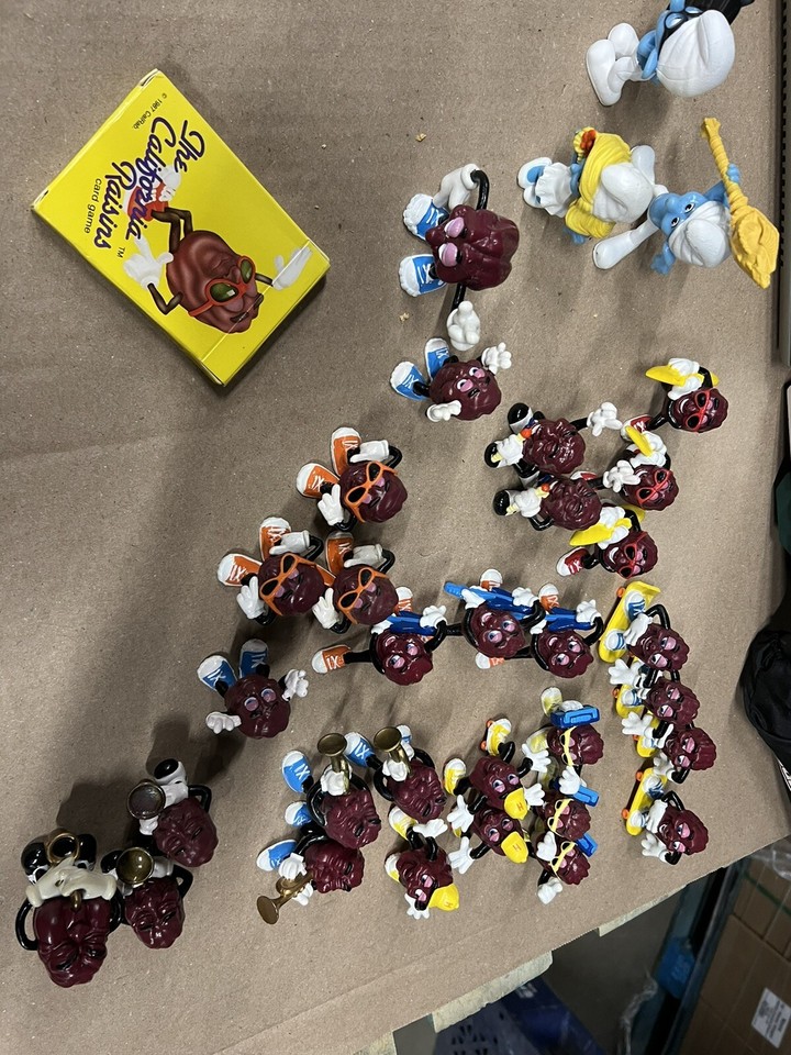 california raisins hardees smurfs mcdonalds card game lot | eBay
