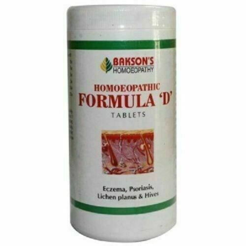 Bakson Formula D Tablets (200tab) HOMEOPATHY Free Shipping World Wide ...