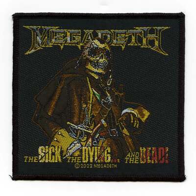 Megadeth Studio Album Cover Patch Sick Dying Dead Woven Iron On | eBay