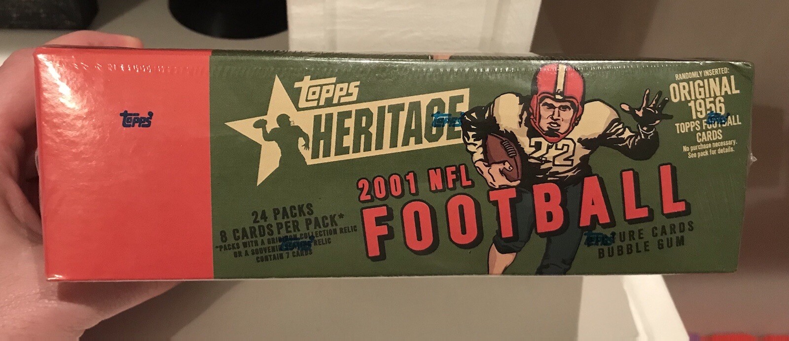 2001 Topps Heritage NFL Football Sealed HOBBY Box 24 Packs Brees RC ...