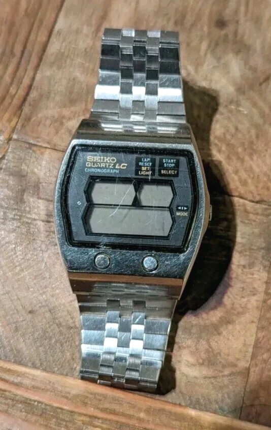Vintage Seiko Quartz LC 1976 Digital Watch - Gem