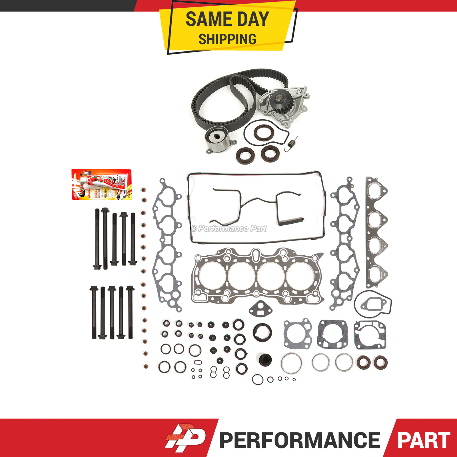 Head Gasket Set Timing Belt Kit Water Pump for 90-95 Acura Integra ...
