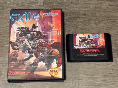 Exile Sega Genesis Game + Case Good Shape Authentic | eBay