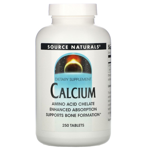 Calcium (200 mg 250 tabs) (Source Naturals) for sale online | eBay