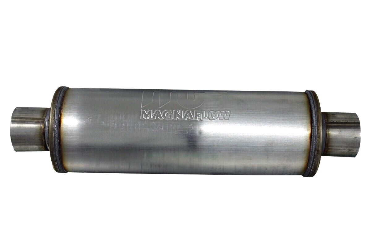 Universal Round Muffler 3 Inch Inlet Outlet MagnaFlow Performance ...