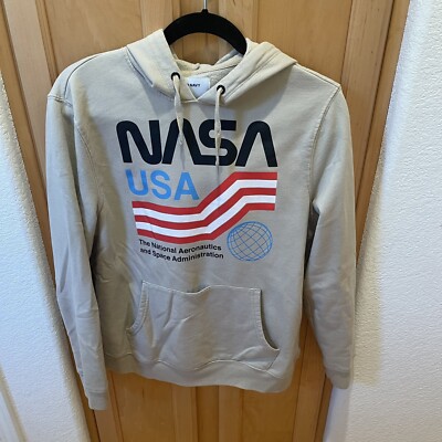 Men’s Tan NASA USA Logo Sweatshirt Size Medium | eBay