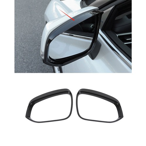 Glossy Black Exterior Rear View Mirror Frame Tirm For Toyota Highlander ...