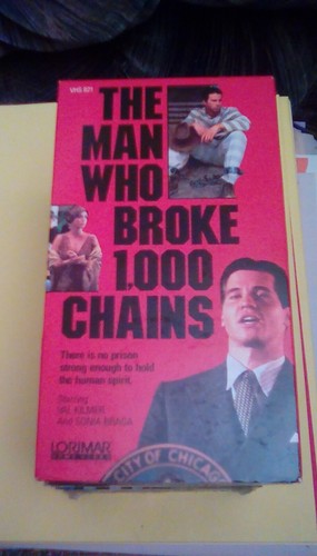 The Man Who Broke 1,000 Chains 1987 VHS Val Kilmer Georgia chain gang ...