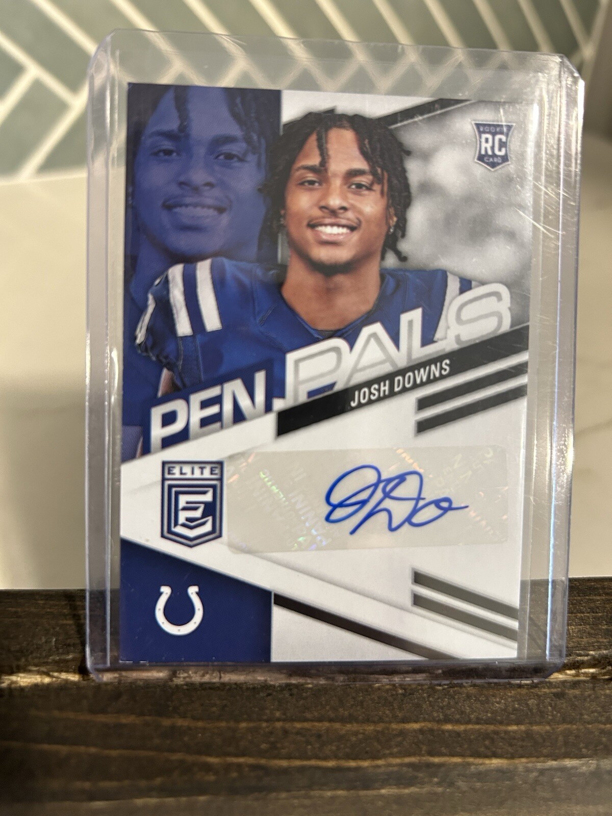 2023 Panini Donruss Elite Josh Downs #PPJDO Pen Pals Blue Ink Rookie ...