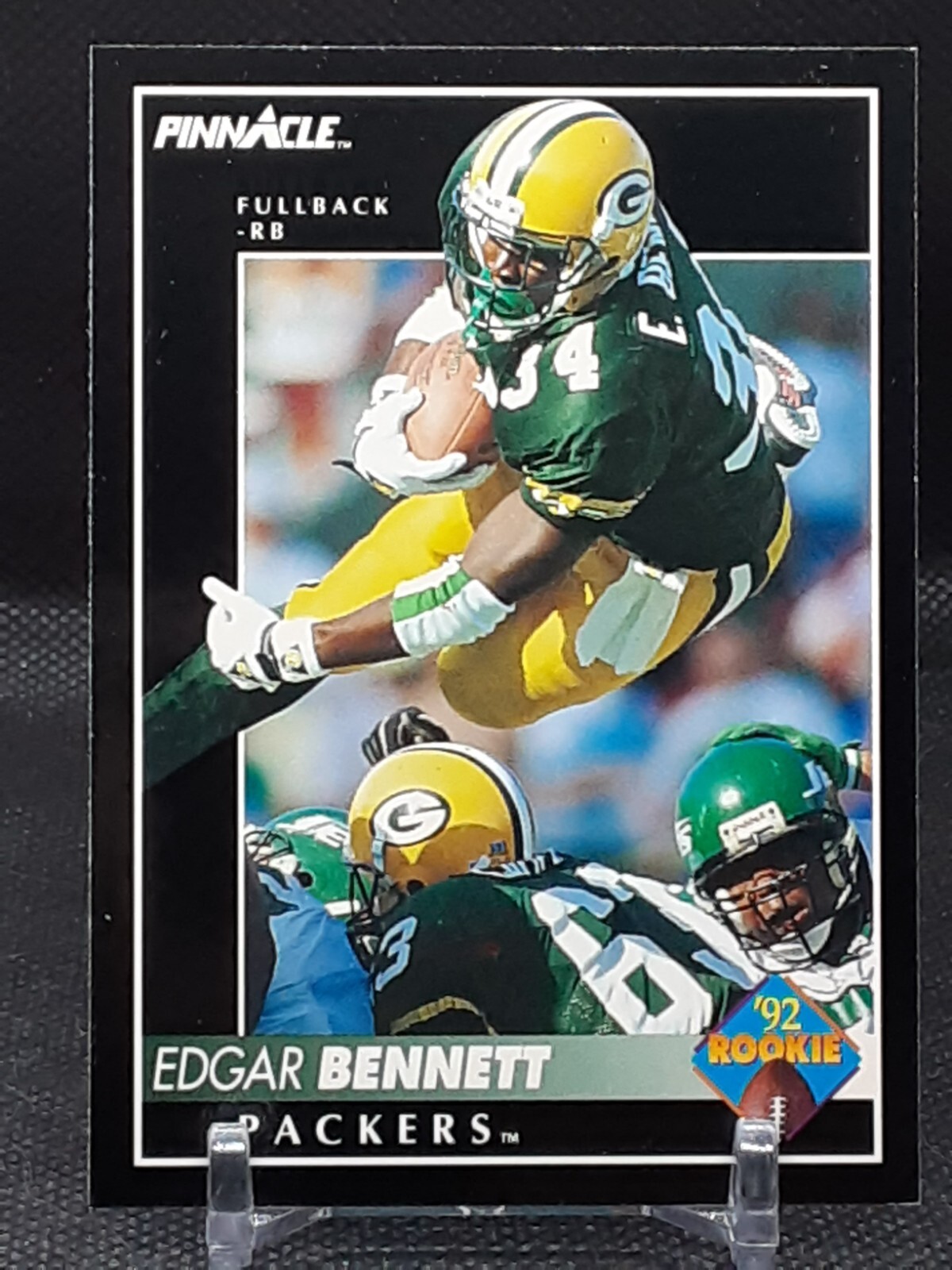 EDGAR BENNETT 1992 PINNACLE ROOKIE PACKERS FLORIDA STATE SEMINOLES FSU ...