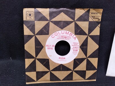 Billy Joe Royal Hush 45 RPM Columbia 4-44277 PROMO 1967 Special Rush ...