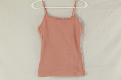 AMBIANCE Juniors Size Medium Basic Spaghetti Straps Solid Cami Rose ...