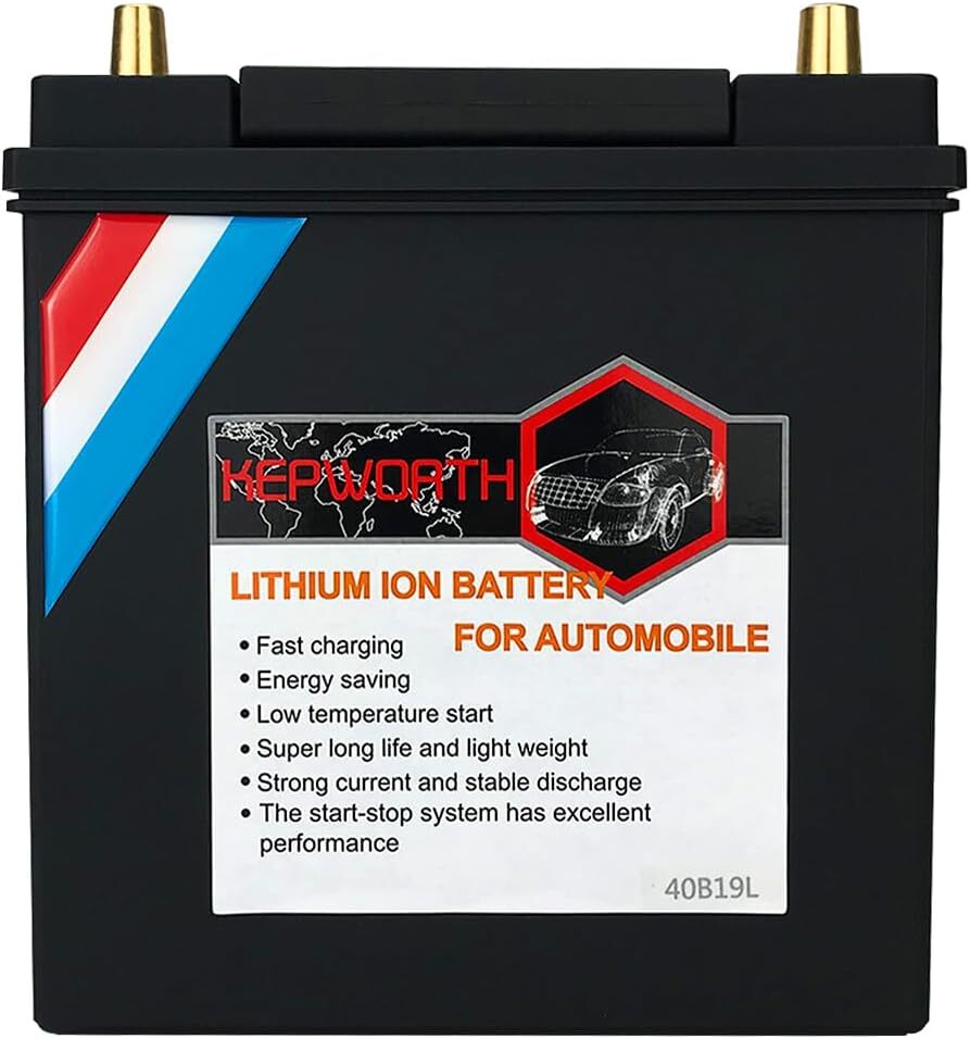 40B19R 12V 20Ah 680CCA Automobile Lithium Battery LiFePO4 BMS Replace ...