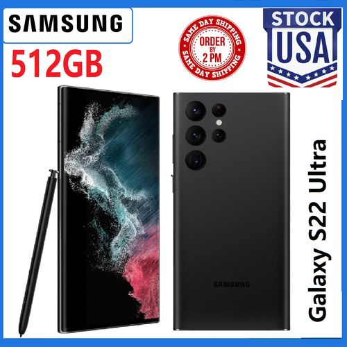 New Sealed Samsung Galaxy S22 Ultra 512GB 5G SM-S908U Factory Unlocked ...