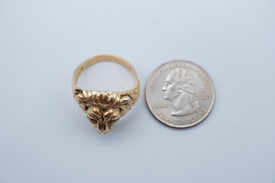 14K Yellow Gold Ring 10g Size 10 - Item #27 - .2808 | eBay