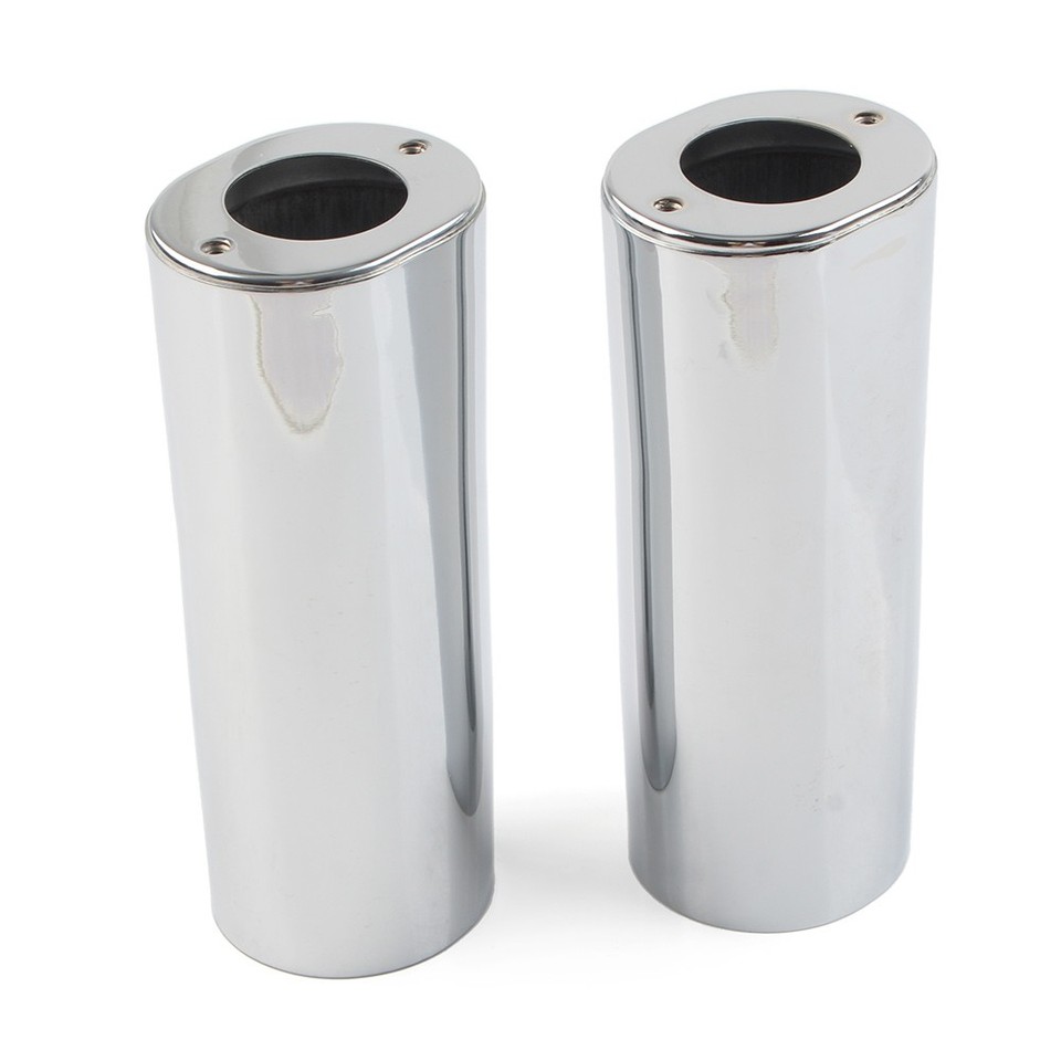 Smooth 2" Extended Fork Slider Covers Fit Harley Street Glide Road King ...