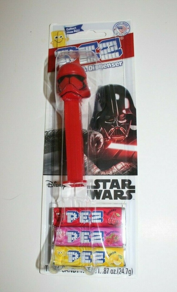 Disney Star Wars Red Sith Storm Trooper Pez Candy and Dispenser New in ...