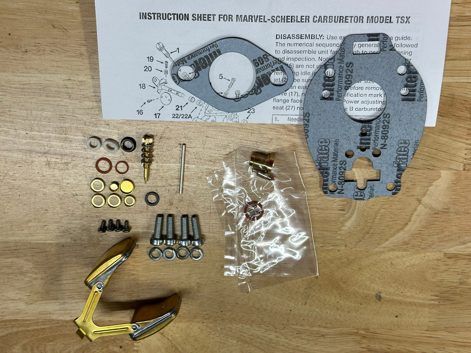 Marvel Schebler TSX Small bowl carburetor rebuild kit With Float | eBay
