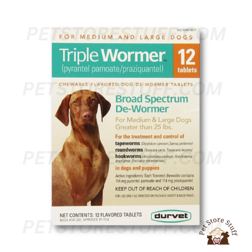 Durvet Triple Wormer - Dog/Puppy De-Wormer - ALL Sizes - FAST FREE ...