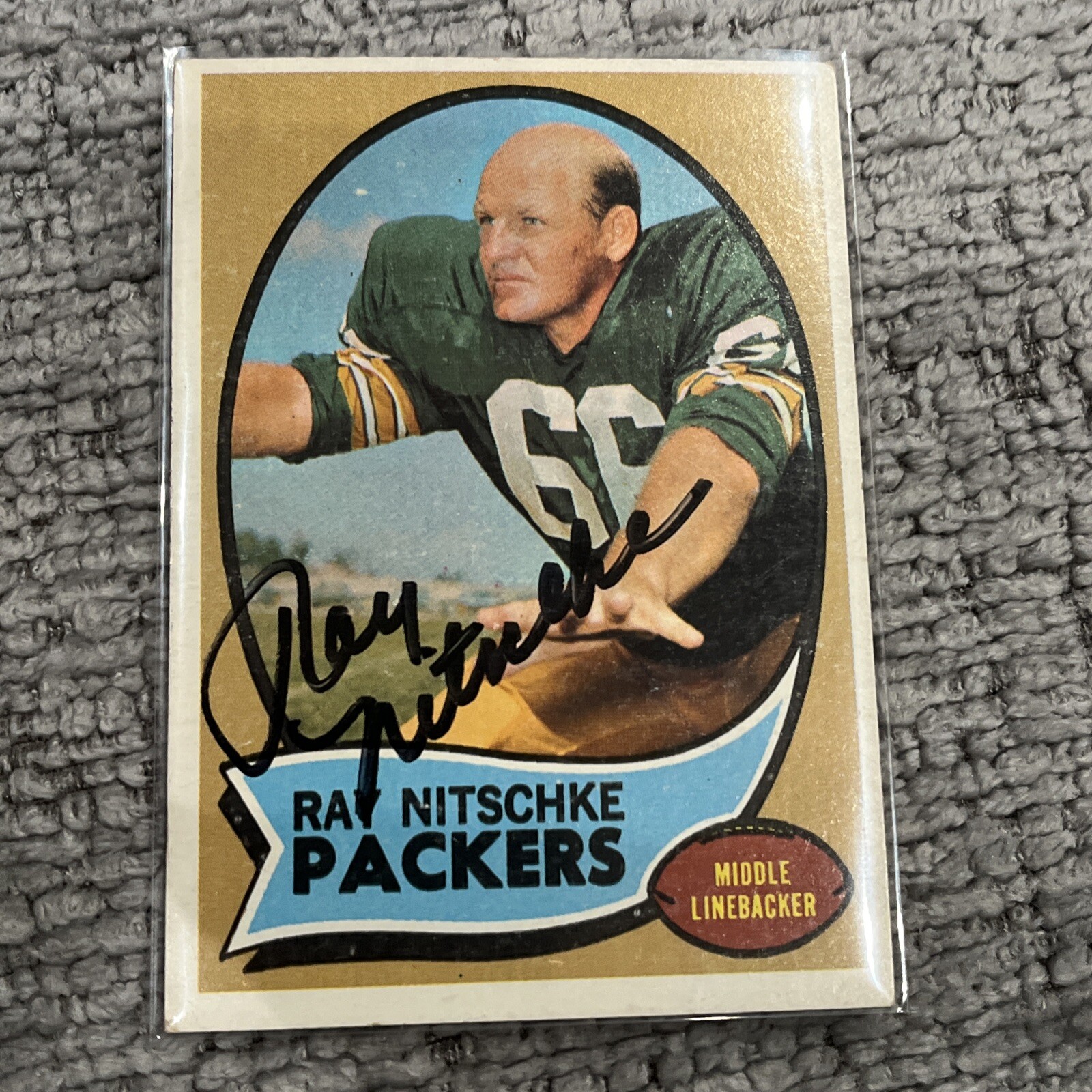 Ray Nitschke Auto 1970 Topps Green Bay Packers Autograph | eBay