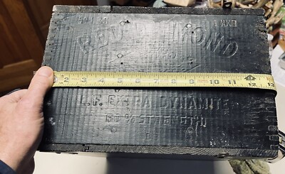 Vintage Austin Powder Co. Red Diamond Wood Crate Box Dynamite Mining ...