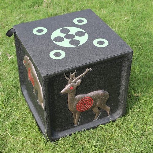 6 Side Archery Targets 3D Animal Cube Foam Block 42cm Bow Arrow ...