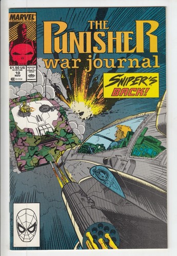 THE PUNISHER WAR JOURNAL #10 + 11 Jim Lee HIGH GRADE 1989 Marvel 2 ...