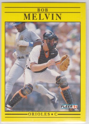M) 1991 Fleer Baseball Trading Card - Bob Melvin #482 | eBay