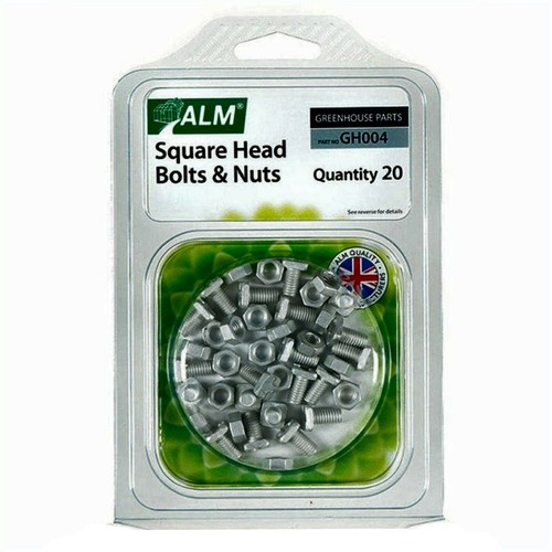 Aluminium Square Head Nuts And Bolts Greenhouse Gh004 Universal By ALM ...