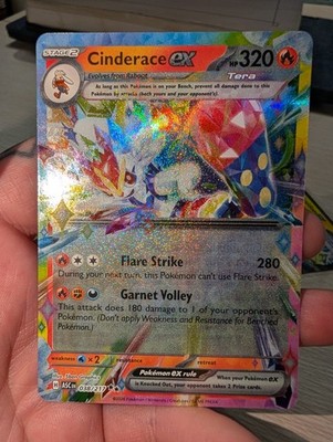 Cinderace ex 038/217 Surging Sparks Double Rare NM Pokemon Card | eBay