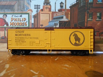 HO Scale trains Athearn #5216Great Northern 40' WFEX-GN Refrigrated Car ...