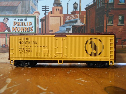 HO Scale trains Athearn #5216Great Northern 40' WFEX-GN Refrigrated Car ...