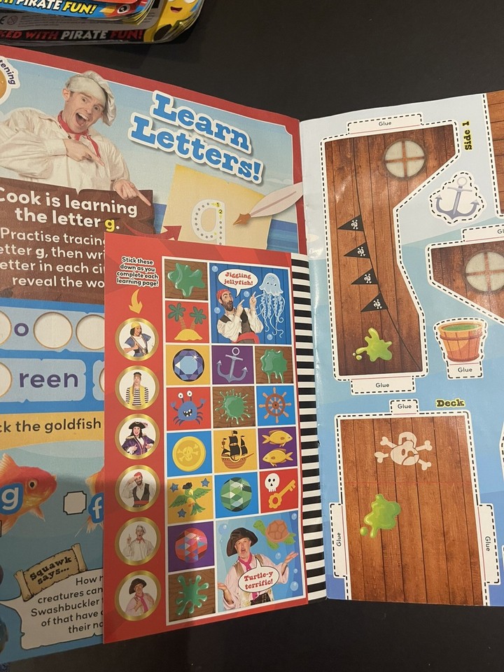 BBC Cbeebies Swashbuckle magazine #36 Stories, 44 Stickers + Explorer ...