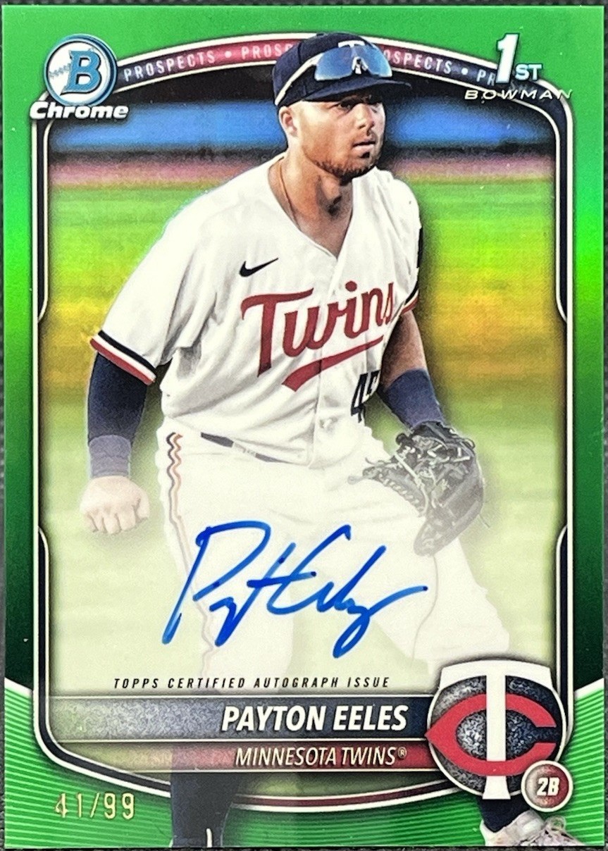 2025 Bowman - Chrome Prospect Autographs Payton Eeles #CPA-PE Green ...