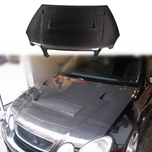 Real Carbon Front Hood Vented Bonnet Cover For 1998-2005 4dr Lexus ...
