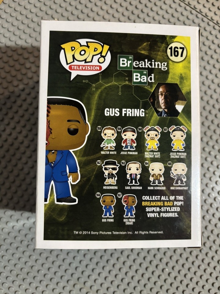 Funko Pop Breaking Bad 167 Gus Fring Dead Authentic Hot Topic Excl Rare ...