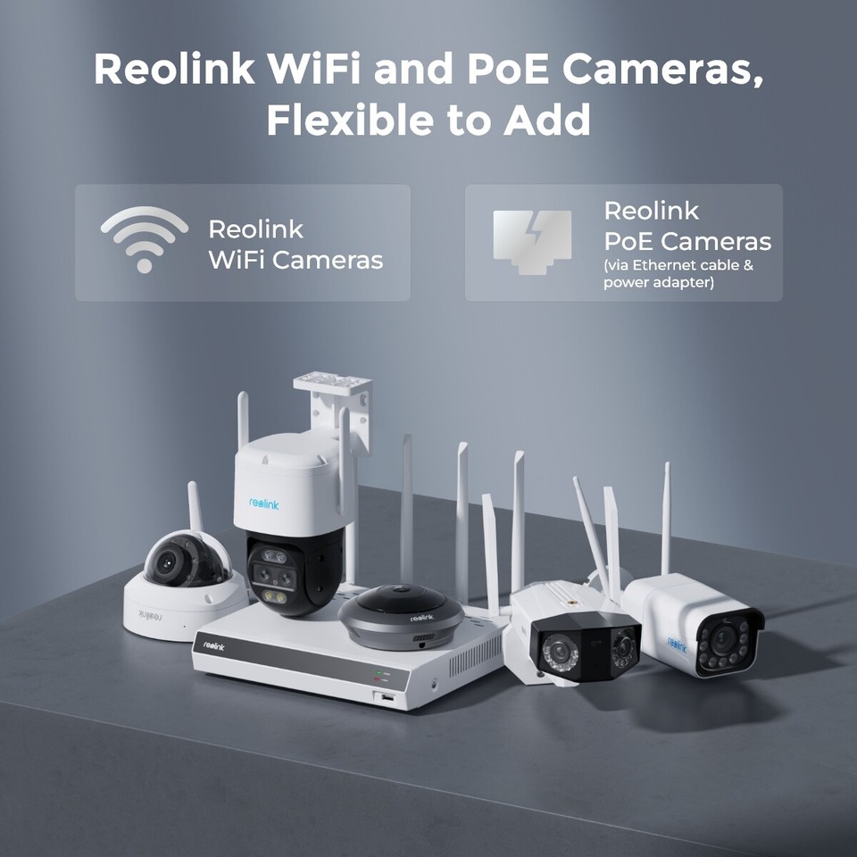 Reolink RLN12W 4K Wireless WIFI NVR Video Recorder for IP Security ...