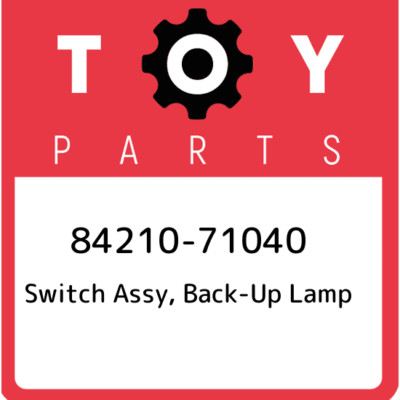 84210-71040 Toyota Switch assy, back-up lamp 8421071040, New Genuine ...