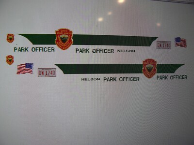 Ohio State Park Officer Patrol Car Decals 1:24 | eBay