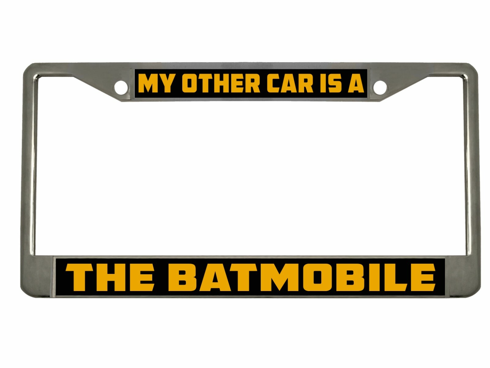 My Other Ride Is A Batmobile Metal Car License Plate Frame Auto Tag ...