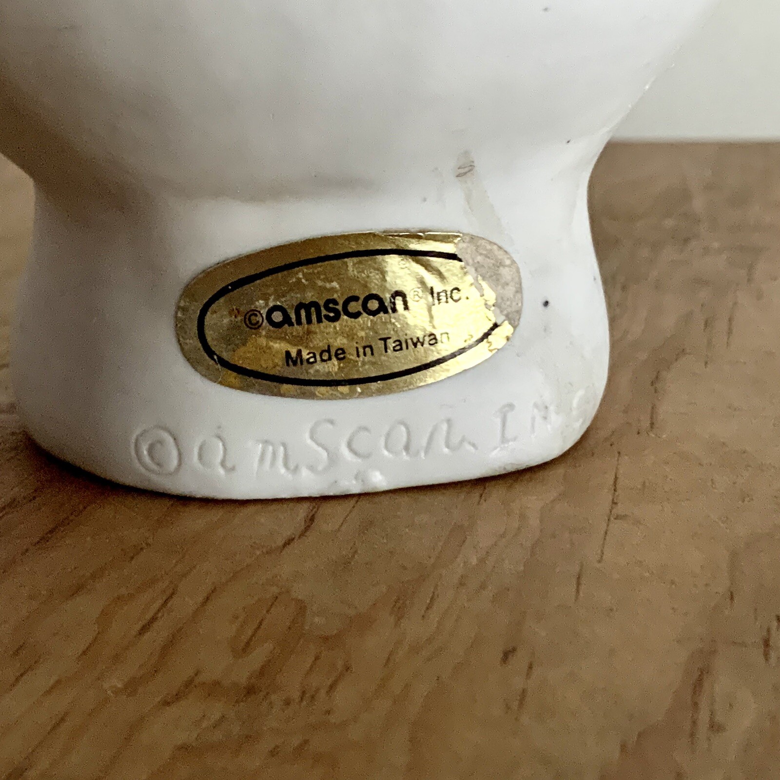 VINTAGE HALLOWEEN AMSCAN, INC PAINTED CERAMIC SKULL, DAY OF THE DEAD | eBay