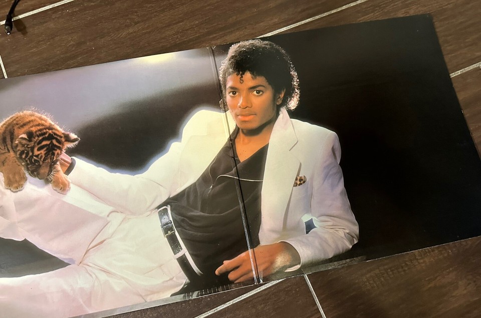 Michael Jackson 1st PRESS Thriller with Cover Error MJ Vinyl Record QE ...