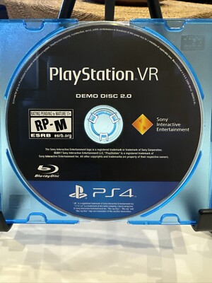 Playstation VR Demo Disc 2.0 PlayStation 4 PS4 Disc Only Works Great ...
