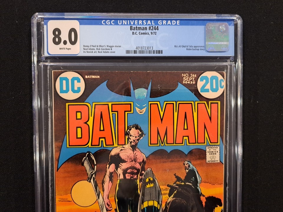Batman 244 CGC 8.0 DC 1972 Neal Adams Cover Ra's AL Ghul Talia | eBay